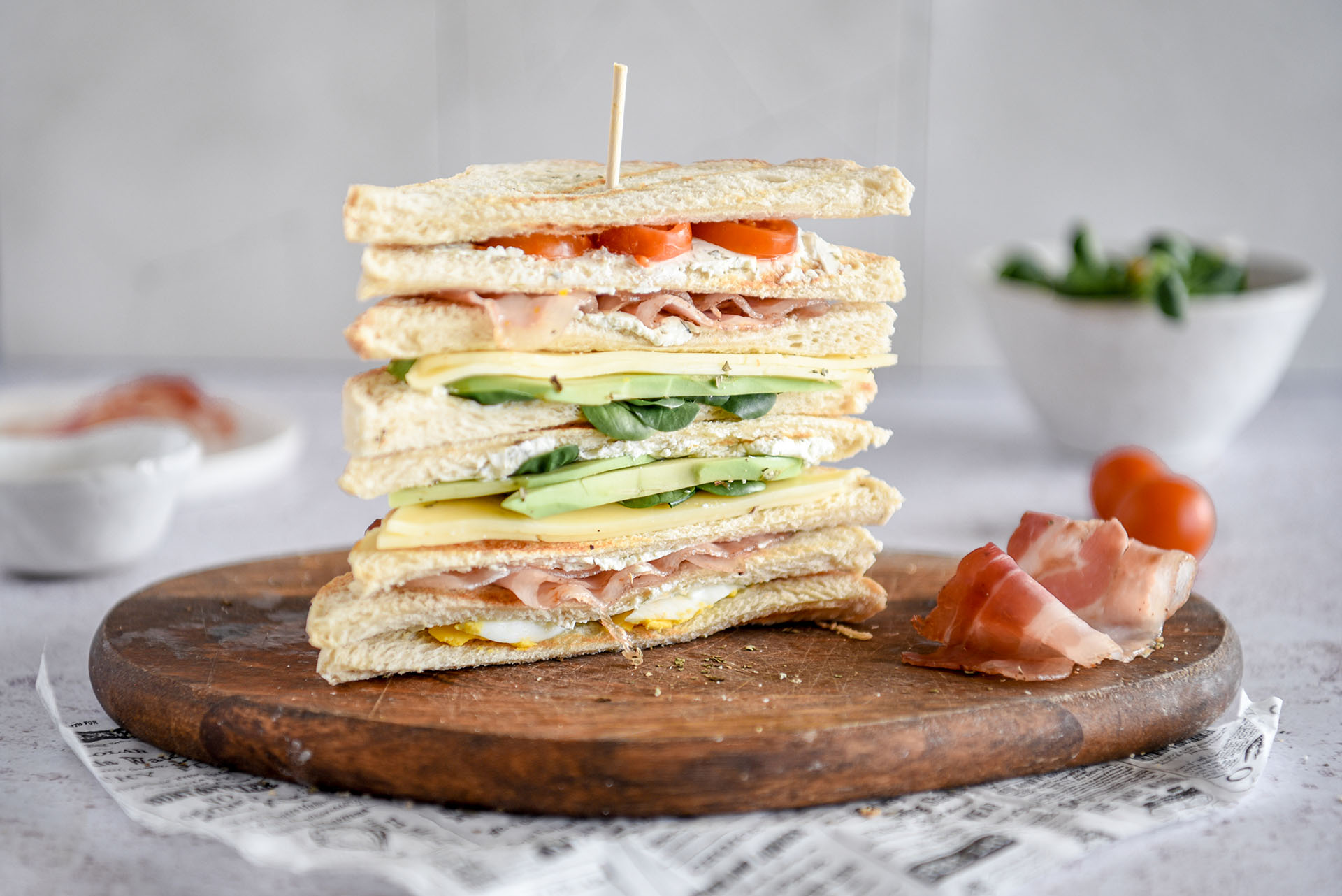 Club sendvič — ABC sir