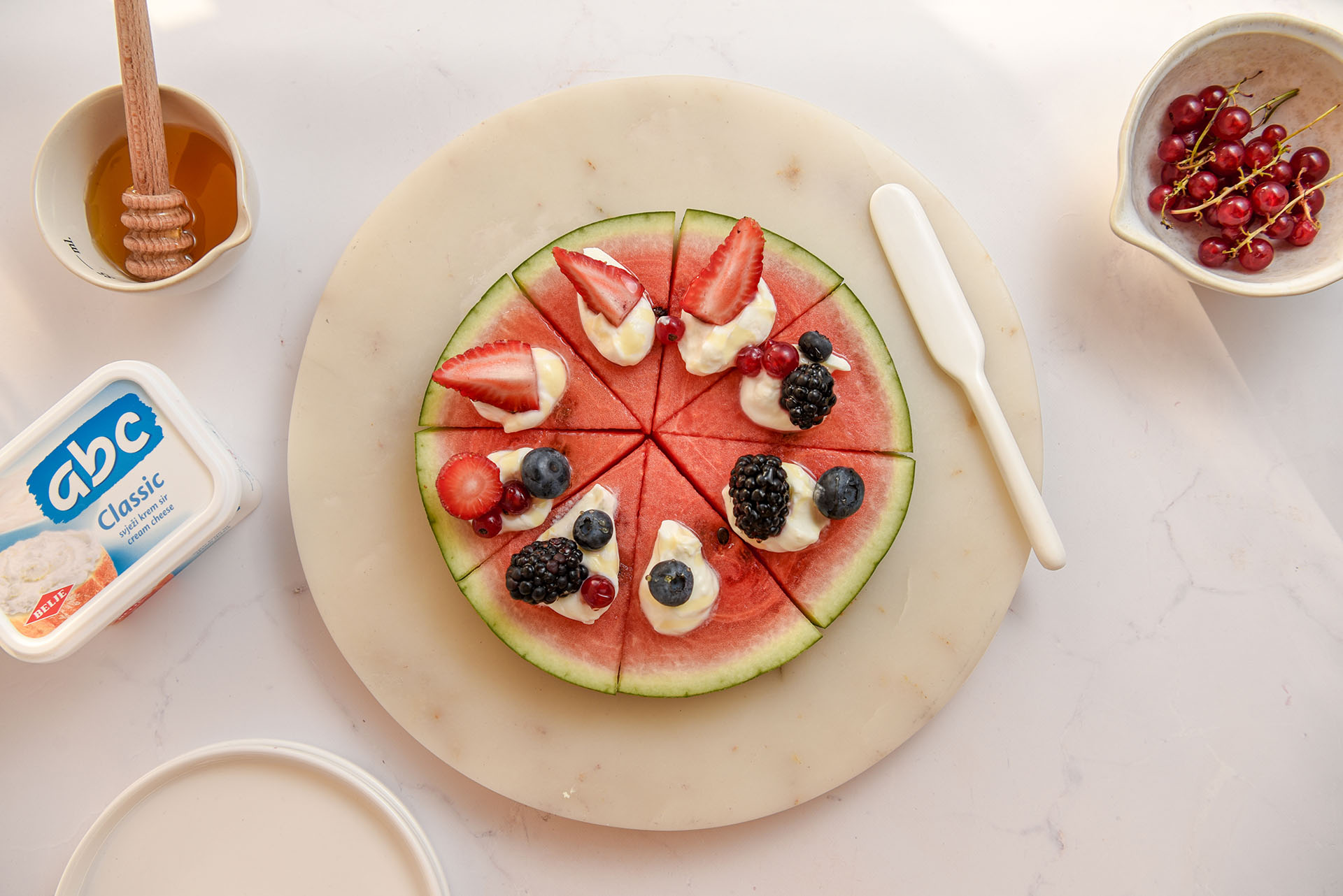 Slatke kriške lubenice — ABC sir